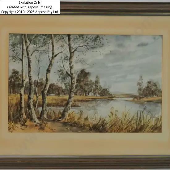 Anthony A. Prout | Silver Birch Trees by Lake (79) | MutualArt