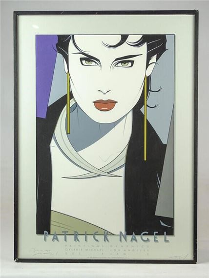 Patrick Nagel | Patrick Nagel signed and dated poster. Galerie Michael ...