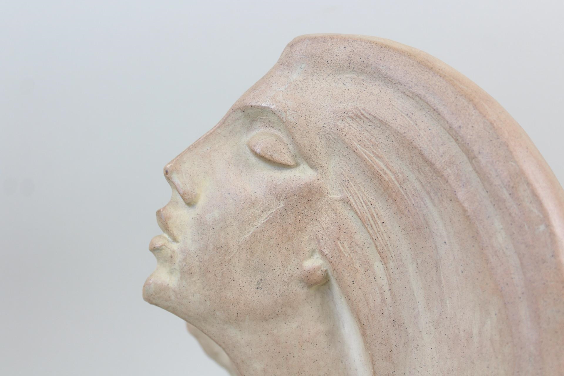 David Fisher | Postmodern Carved Plaster Stargazer Head, David Fisher ...