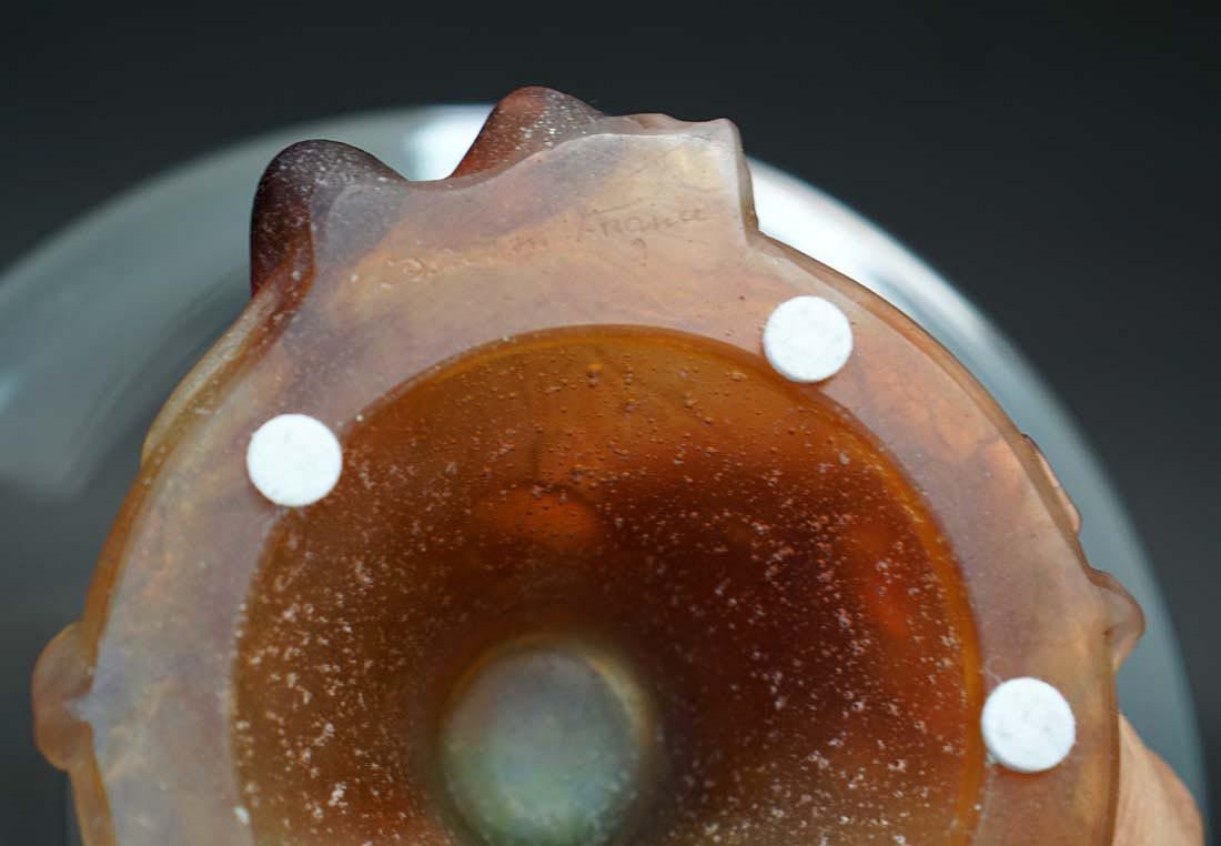 Daum Frères | A French Daum Nancy Crystal Compote Centerpiece, Signed ...