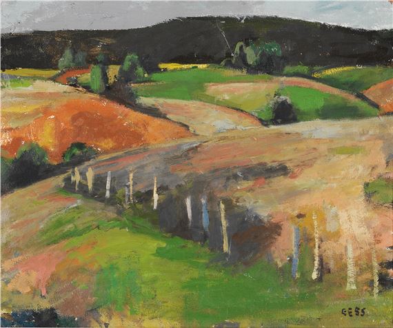 Erling Enger | Åkerlandskap 1955 (1955) | MutualArt