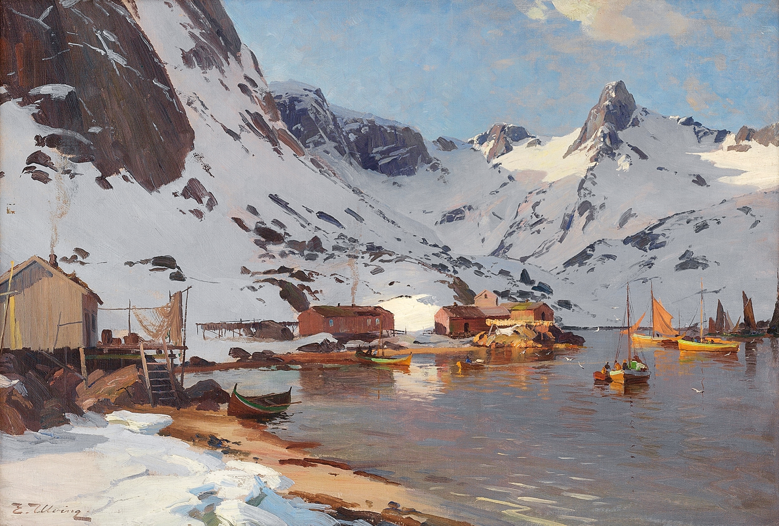 Even Ulving | Fiskevær i Lofoten | MutualArt