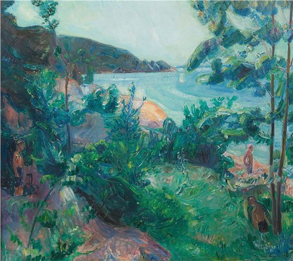 Thorvald Erichsen | Sommerdag, Holmsbu 1916 (1916) | MutualArt