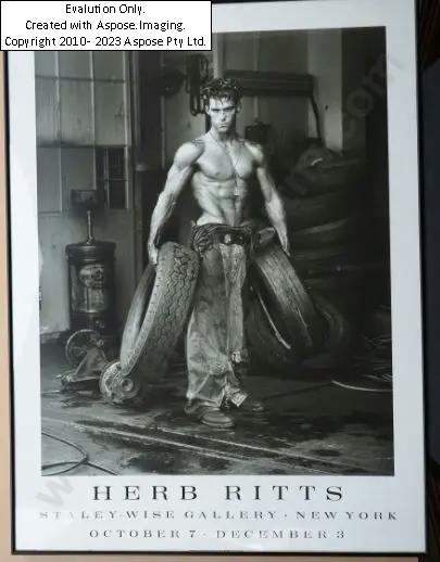 Herb Ritts | Hunk Holding Tyres | MutualArt