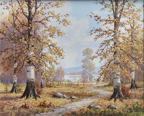 Dwight F. Steininger | Dwight F Steininger 24x30 O/C The Pathway (1989 ...