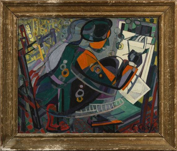 Esther Carp | Self-portrait painting (Circa 1940) | MutualArt