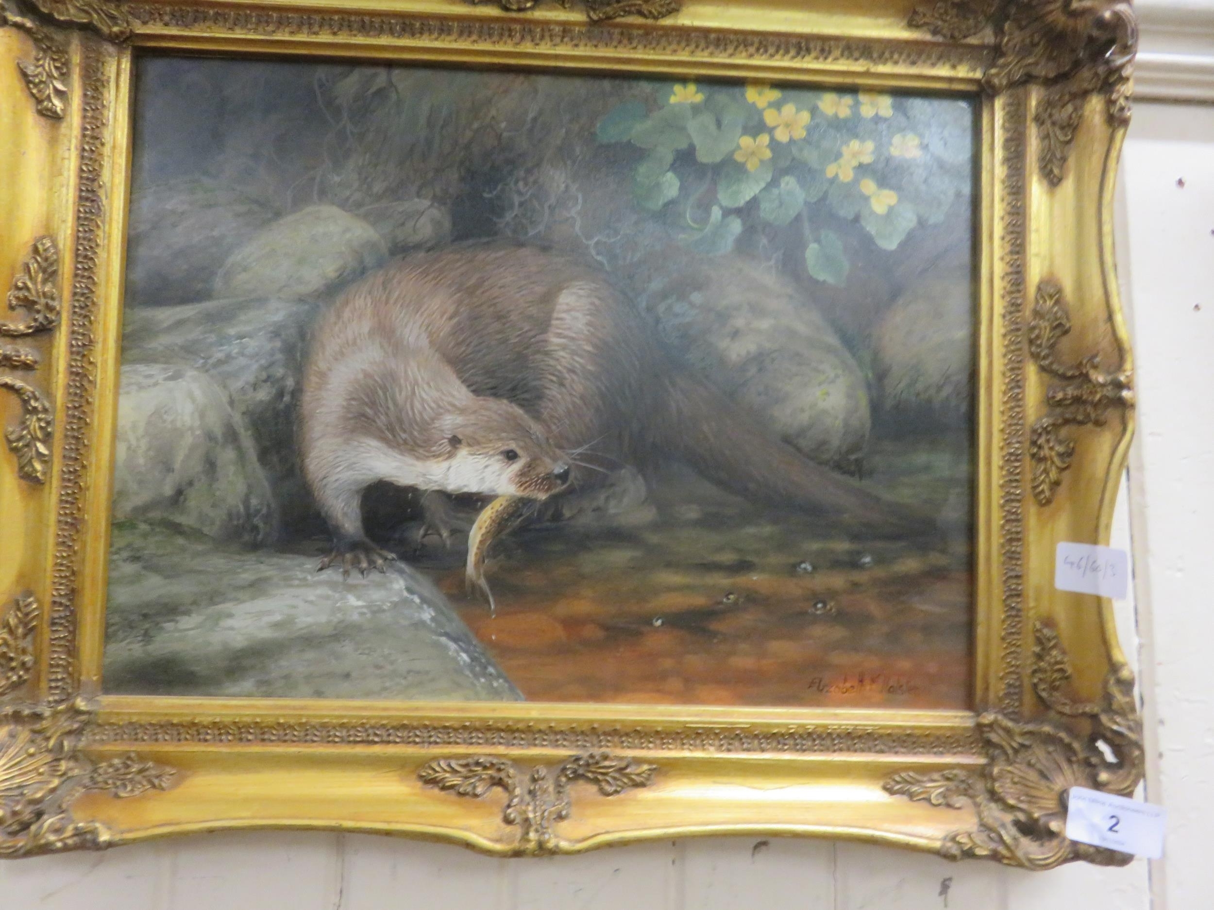 Elizabeth Halstead | Otter and Prey | MutualArt