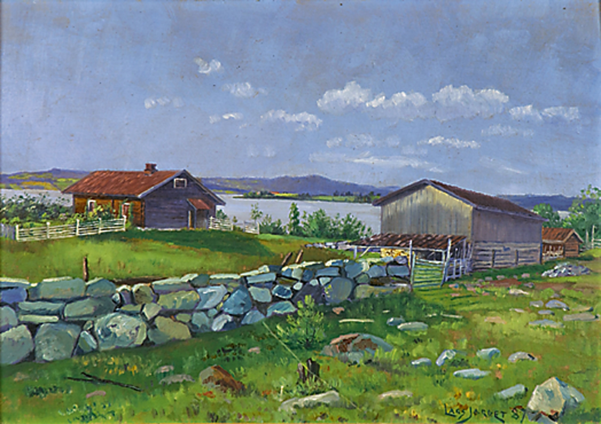 Lars Jorde | Bondegård 1887 (1887) | MutualArt