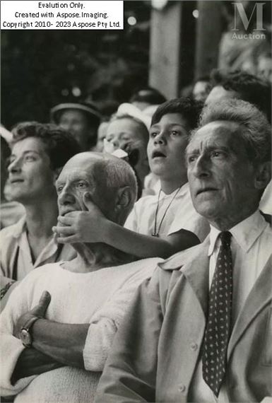 Brian Brake | Pablo Picasso, son fils Claude et Jean Cocteau à une ...
