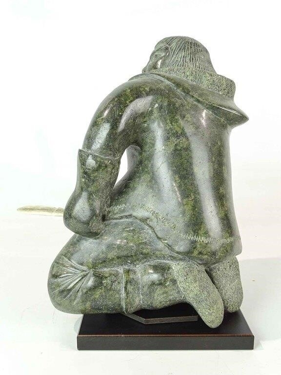 Michael Pauloosie | Inuit Sculpture of Hunter | MutualArt