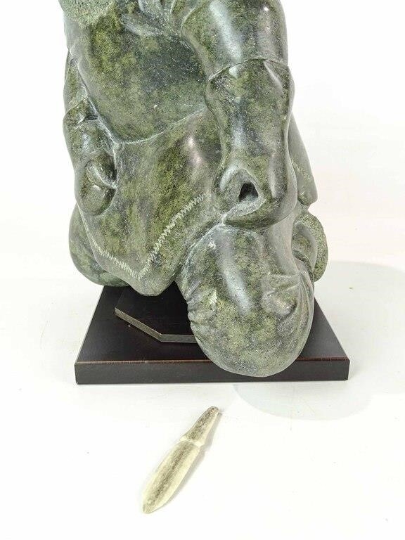 Michael Pauloosie | Inuit Sculpture of Hunter | MutualArt