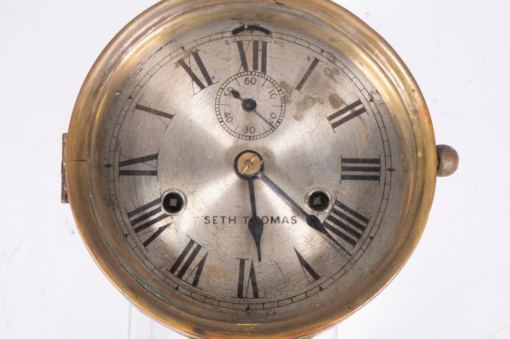 Seth Thomas | SETH THOMAS SHIP'S BELL CLOCK | MutualArt