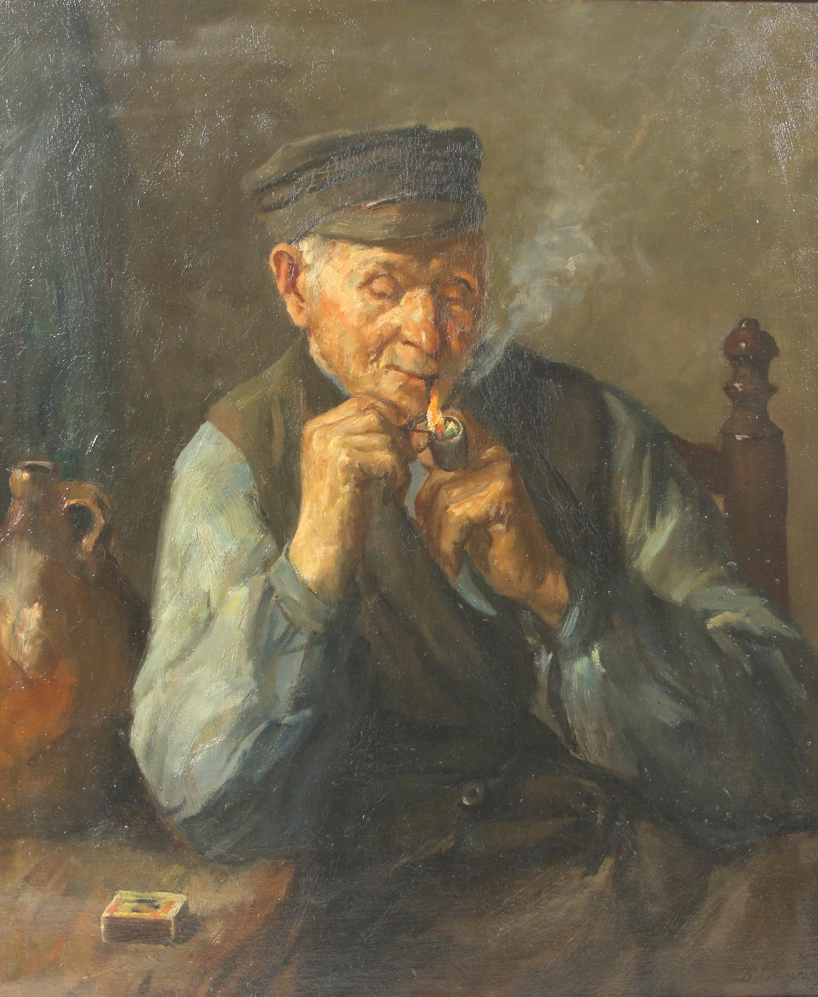 Baruch Leao Lopes de Laguna | Boer met pijp | MutualArt