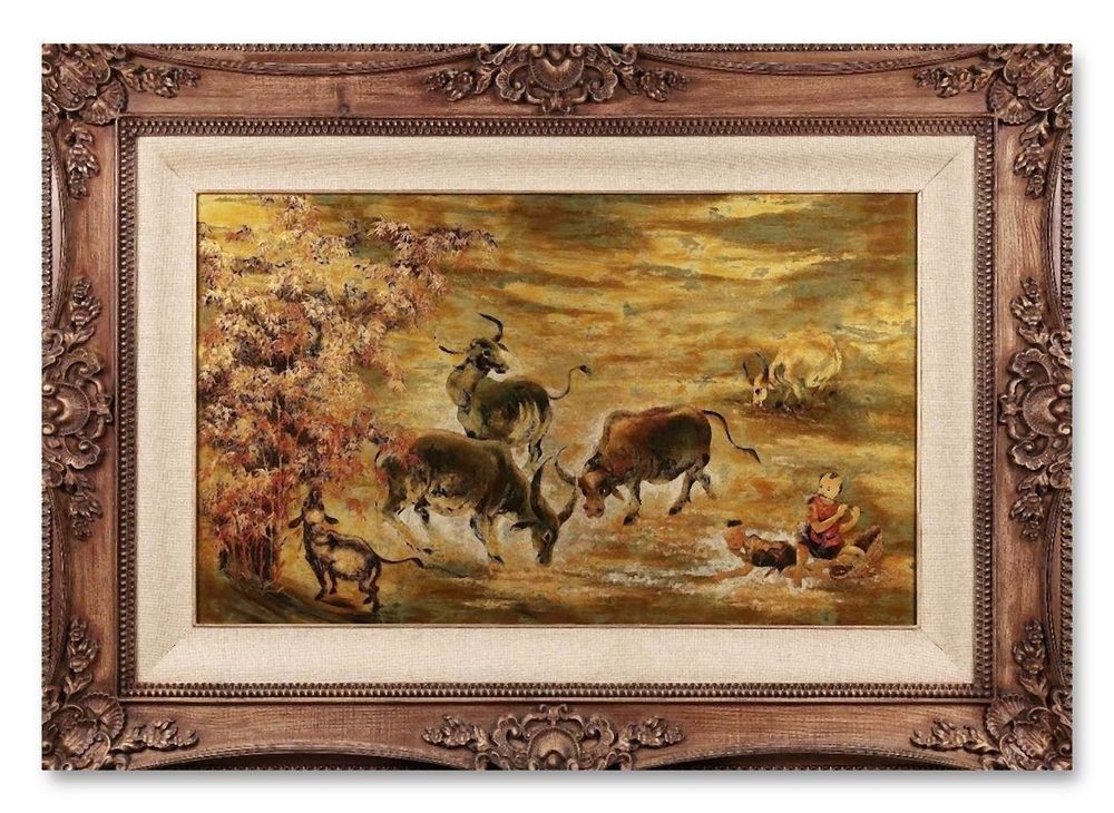 Ngoc AN | Children Herding Buffalo, 1960 by Ngoc An, 60.5 (1960 ...