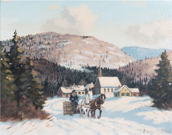 Bruce Mitchell | Sleigh ride | MutualArt
