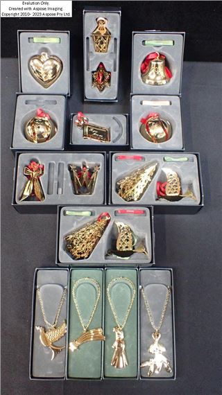 Georg Jensen | A COLLECTION OF GEORG JENSEN CHRISTMAS ORNAMENTS | MutualArt