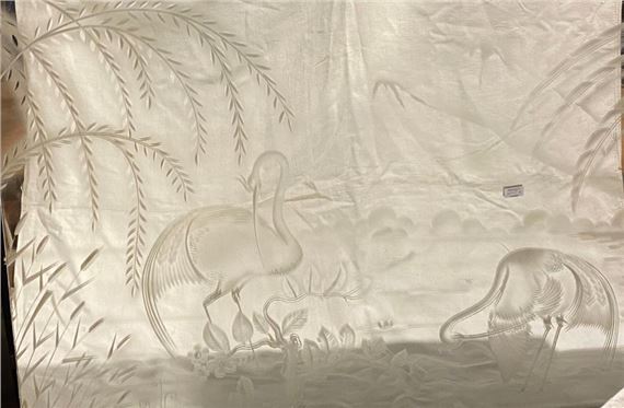 R Fleury | Landscape with cranes (1940 - 1950) | MutualArt