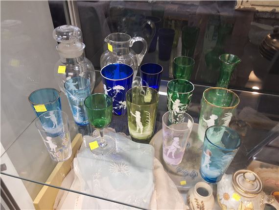 Mary Gregory | A collection of Mary Gregory including glasses, jugs and ...