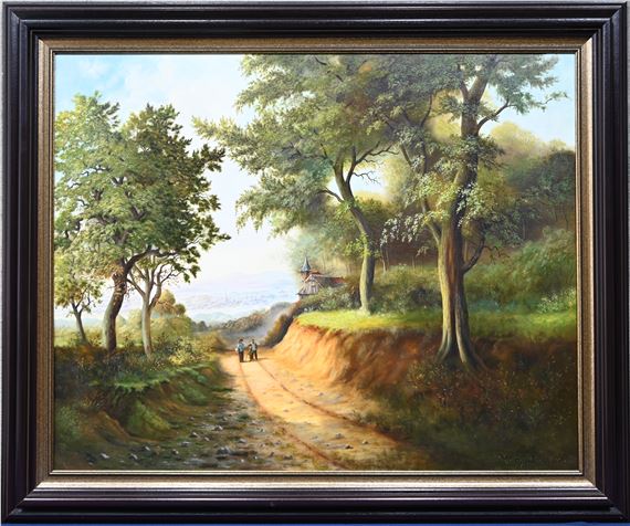 René van Eyndhoven | “Bospad naar het dorp” | MutualArt