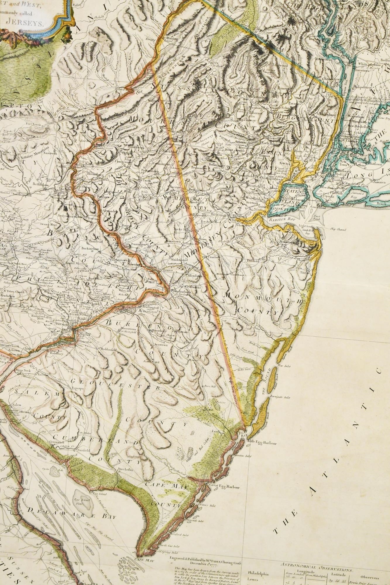 William Faden | 1777 FADEN MAP OF THE JERSEYS (1777) | MutualArt