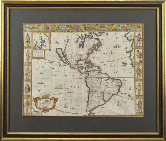 John Speed | JOHN SPEED 17TH C. MAP, AMERICA (17) | MutualArt