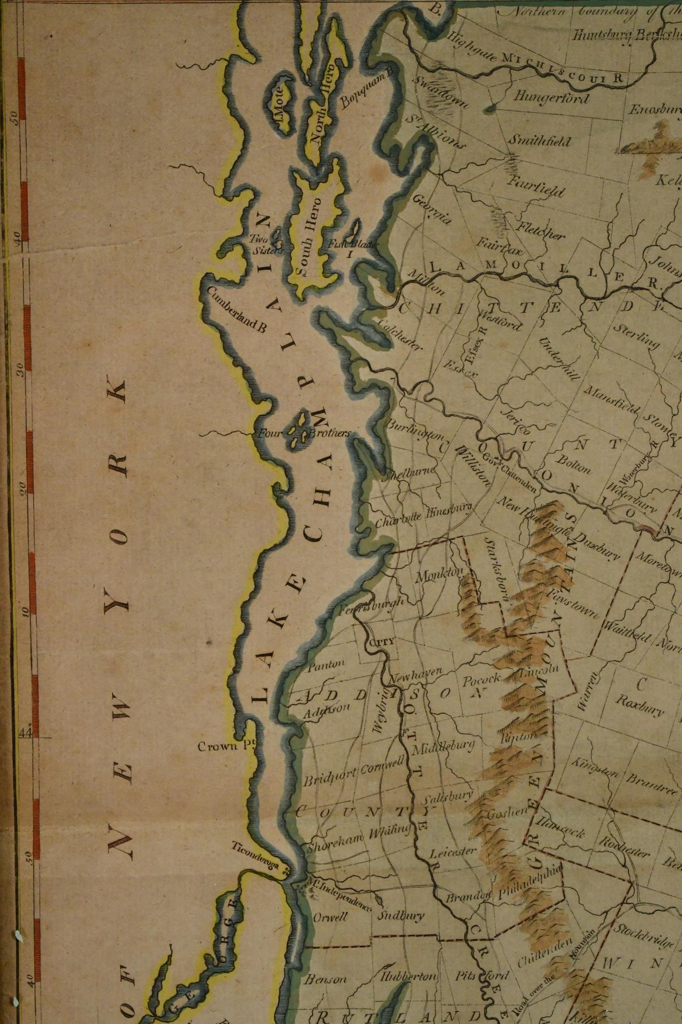 Amos Doolittle | AMOS DOOLITTLE MAP OF VERMONT | MutualArt