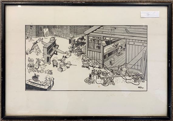 Carl Ronald Giles | original cartoon given to the mother in law of the ...