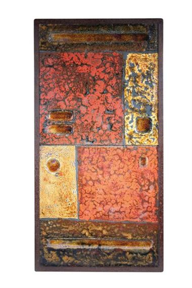 Jean Cloutier | The top is composed of 6 polychrome enameled lava ...