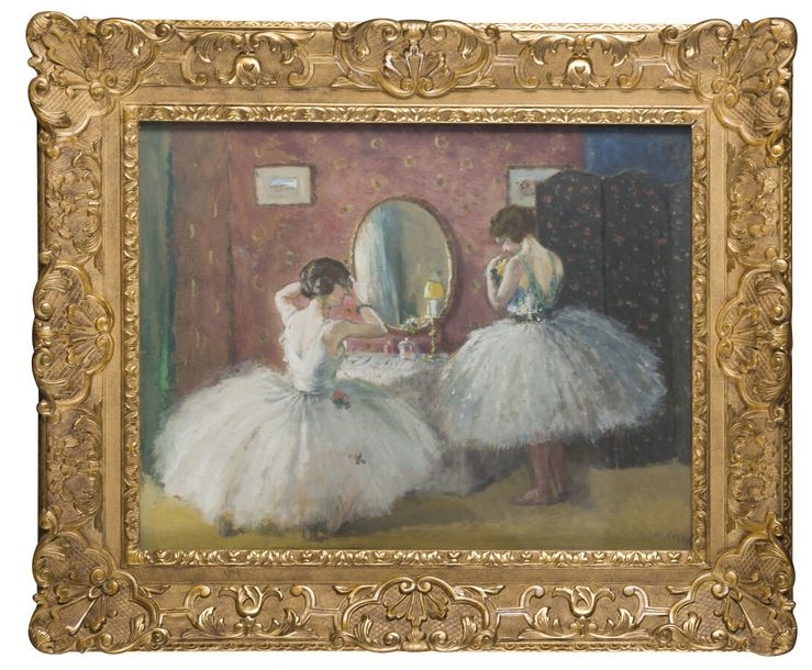 Jean Louis Marcel Cosson | Ballerinas in the dressing room | MutualArt