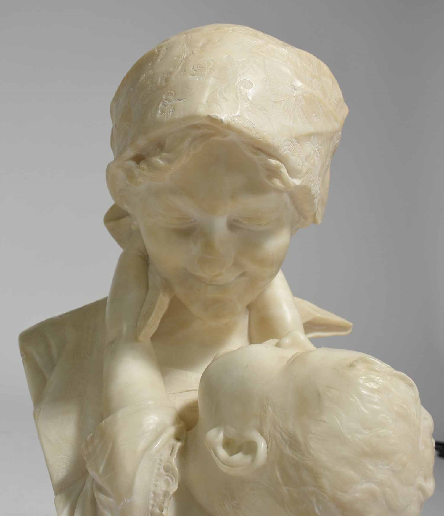 Emilio Fiaschi | Emilio Fiaschi Alabaster Bust | MutualArt