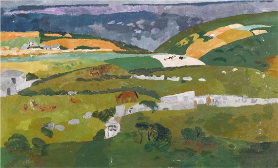 Kate Nicholson | Landscape Towards Zennor (Circa 1943) | MutualArt