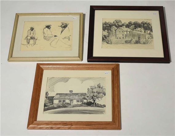Walton Blodgett | Three Walton Blodgett Sketches | MutualArt
