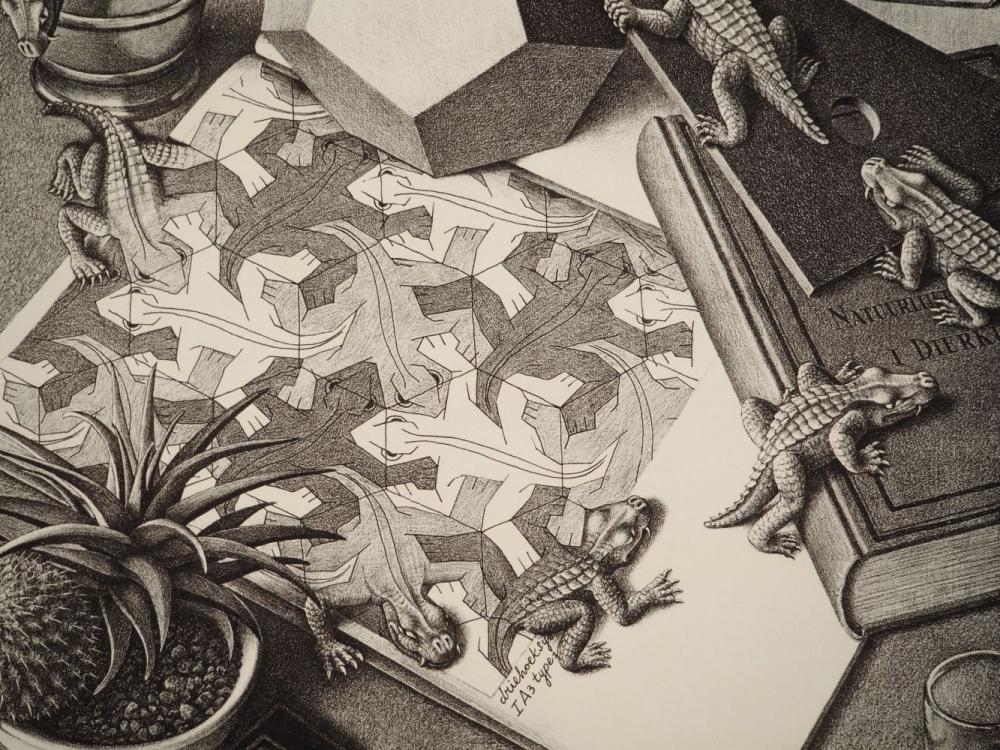Maurits Cornelis Escher | MC ESCHER - Still life with reptiles (2008 ...