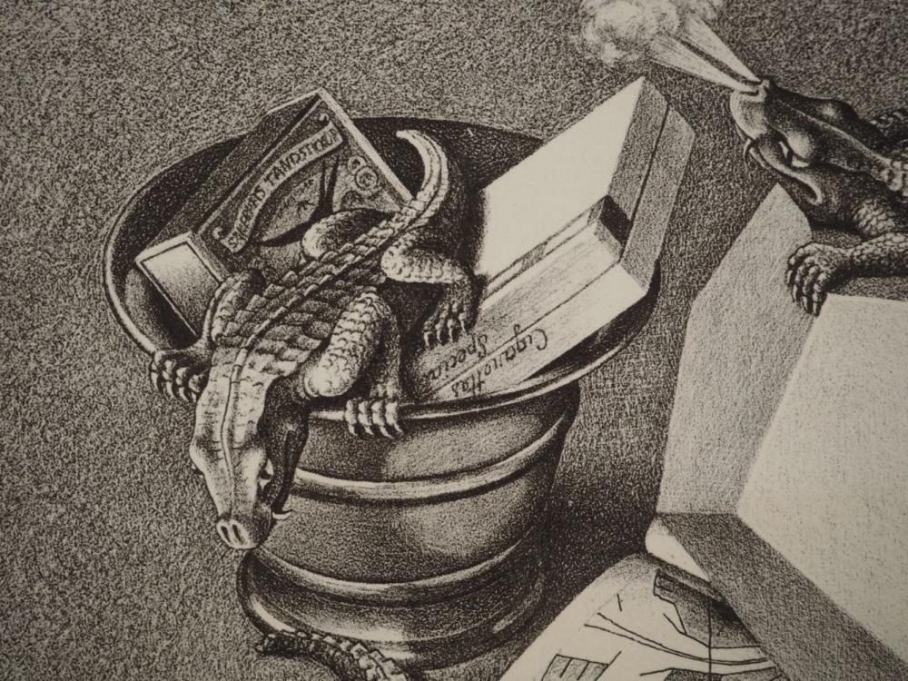 Maurits Cornelis Escher | MC ESCHER - Still life with reptiles (2008 ...