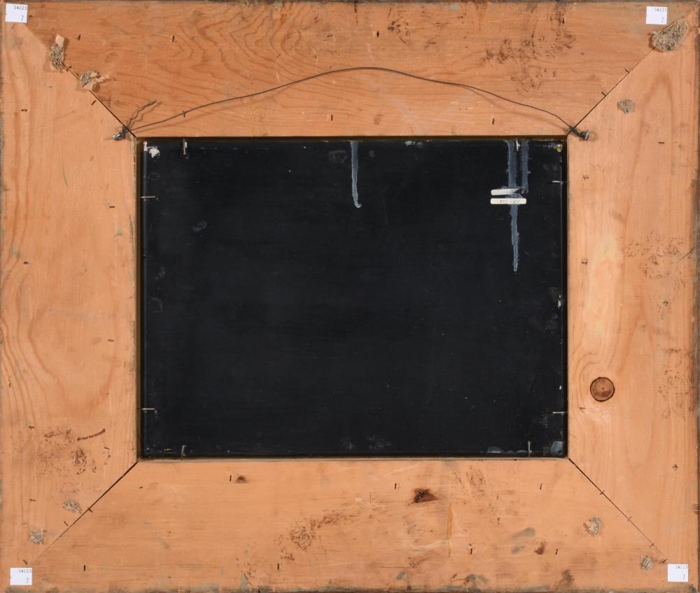 Laura E. Cassidy | FOUR BORDER COLLIE PUPS ON A SOFA | MutualArt