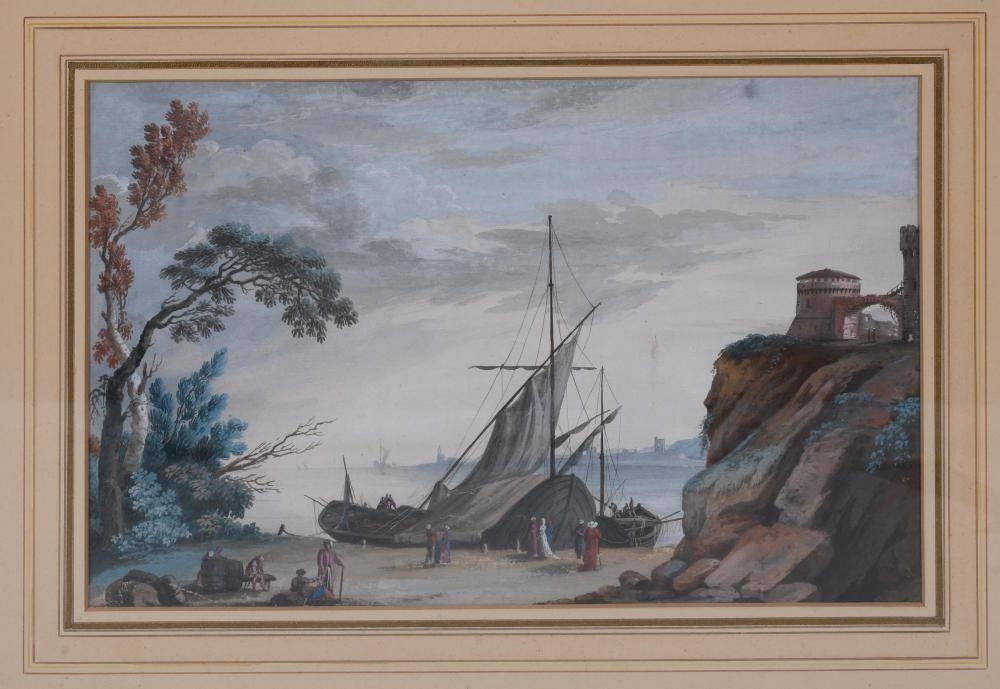 Claude-Joseph Vernet | A PAIR OF CLASSICAL HARBOR SCENES | MutualArt