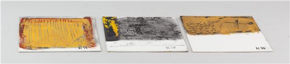 Robin Welch | ROBIN WELCH (1936-2019); a trio of acrylic on card ...
