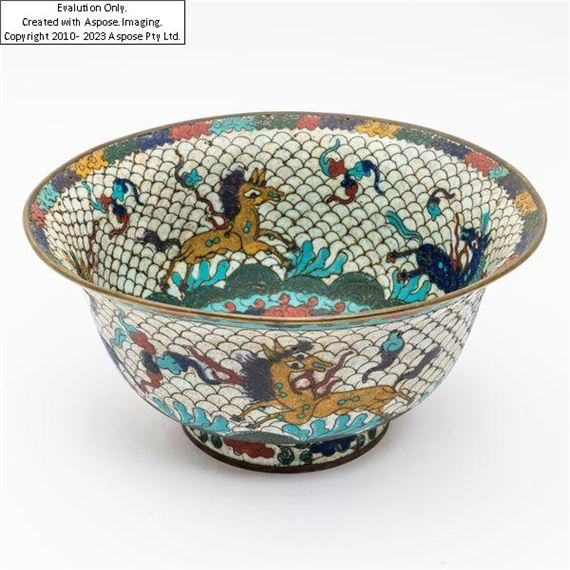 Fang Ming | A CHINESE MING STYLE CLOISONNE BOWL | MutualArt