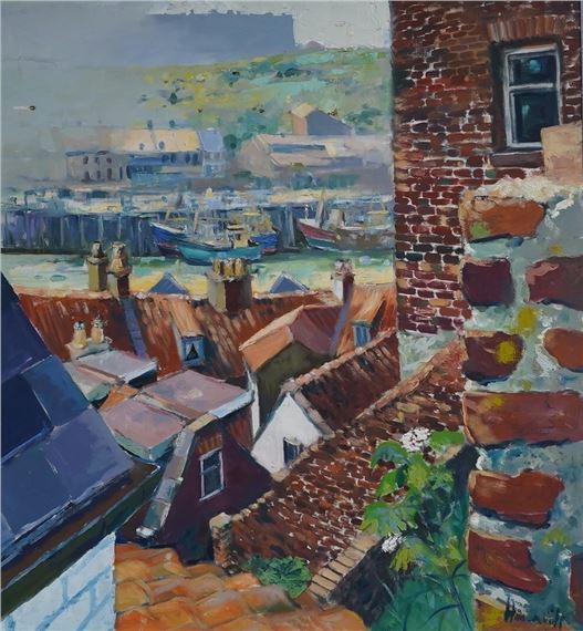 George Frederick Hinchcliff | Rooftop scene | MutualArt