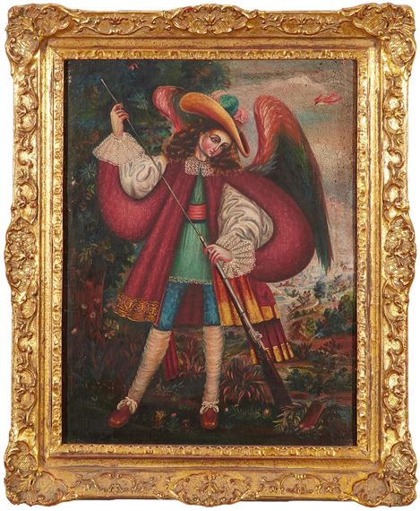 Cuzco School | Archangel of Calamarca with Arquebus | MutualArt