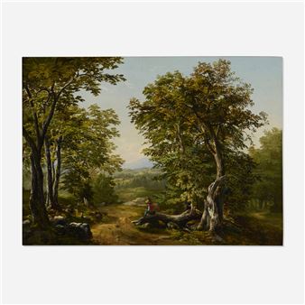 George Inness | The Pond at Sunset | MutualArt