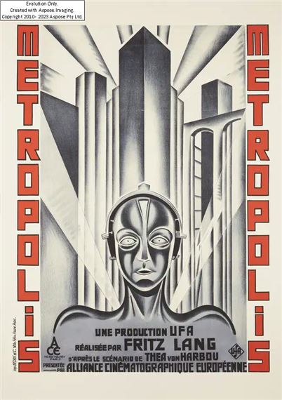 Heinz Schulz Neudamm | Metropolis film poster (1927) | MutualArt