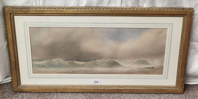 Henry Edward Spernon Tozer | driftwood & waves signed gilt framed ...