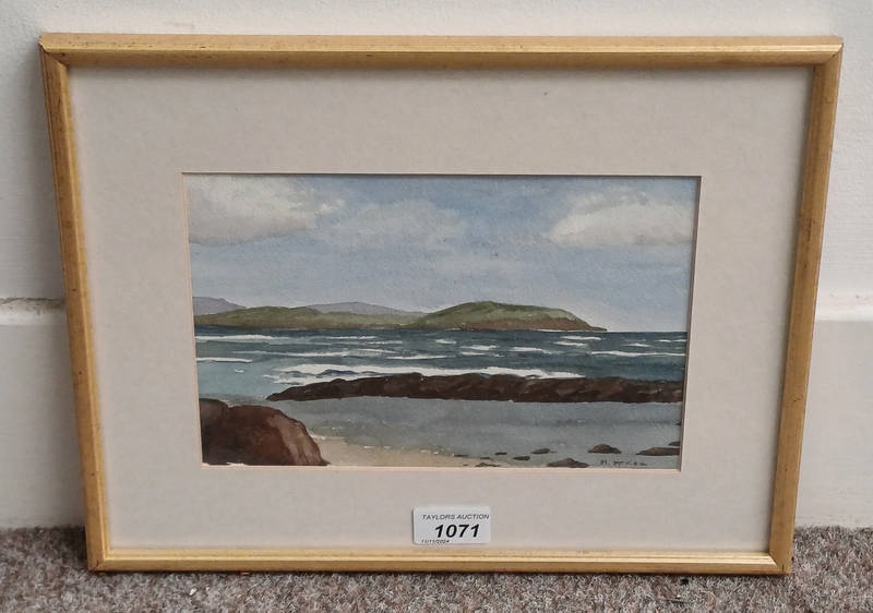 Margaret Mckee | Margaret mckee 'north donegal beach' signed gilt ...