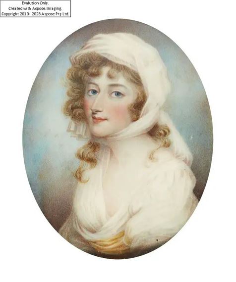 Henry Jacob Burch Jr. | Portrait of a lady, traditionally held to be ...