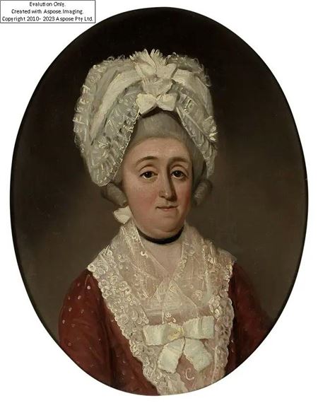 John Burgess Jun. | Portrait of a lady wearing a lace bonnet; | MutualArt