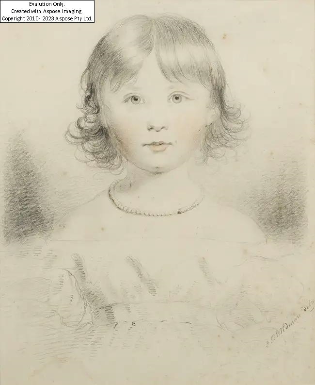 John Robert Wildman | British 1788-1843- Portrait of a young girl ...