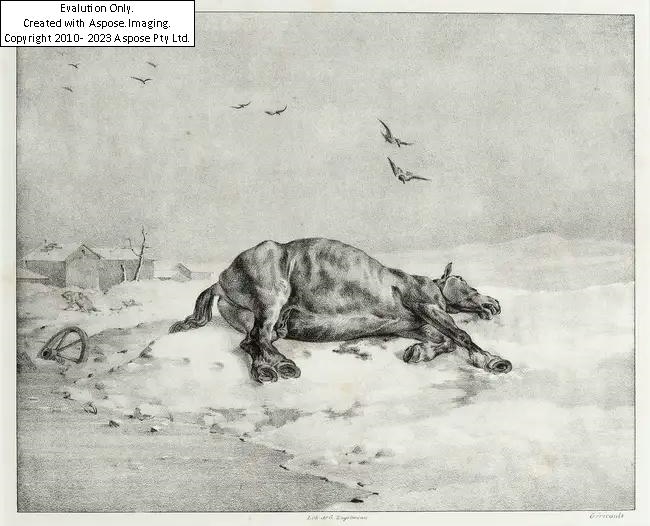 Jean Louis André Théodore Géricault | Dead horse; | MutualArt