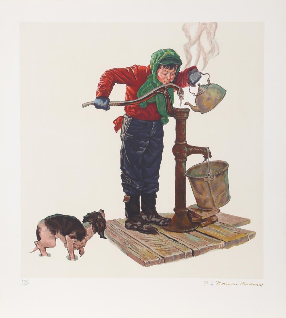 Norman Rockwell | Doctor Relaxing with Tea (1958) | MutualArt