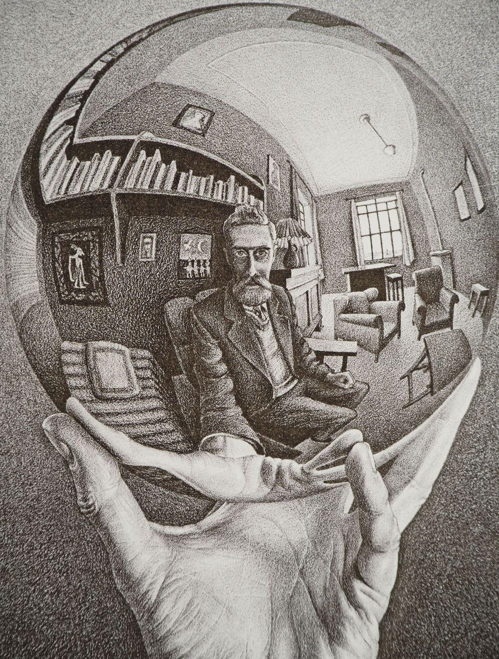 Maurits Cornelis Escher | MC ESCHER - Hand with reflecting globe (2008 ...